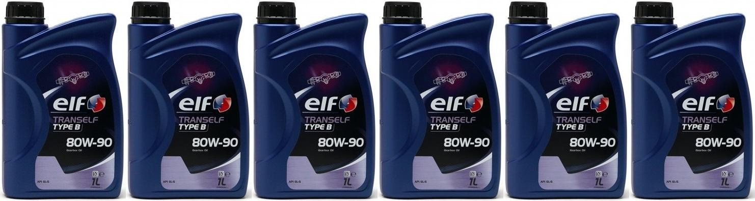 Elf Tranself Type B 80W-90 Getriebeöl 6x 1l = 6 Liter - SAE 80W-90 - Getriebeöle PKW/2-Rad/NFZ ...