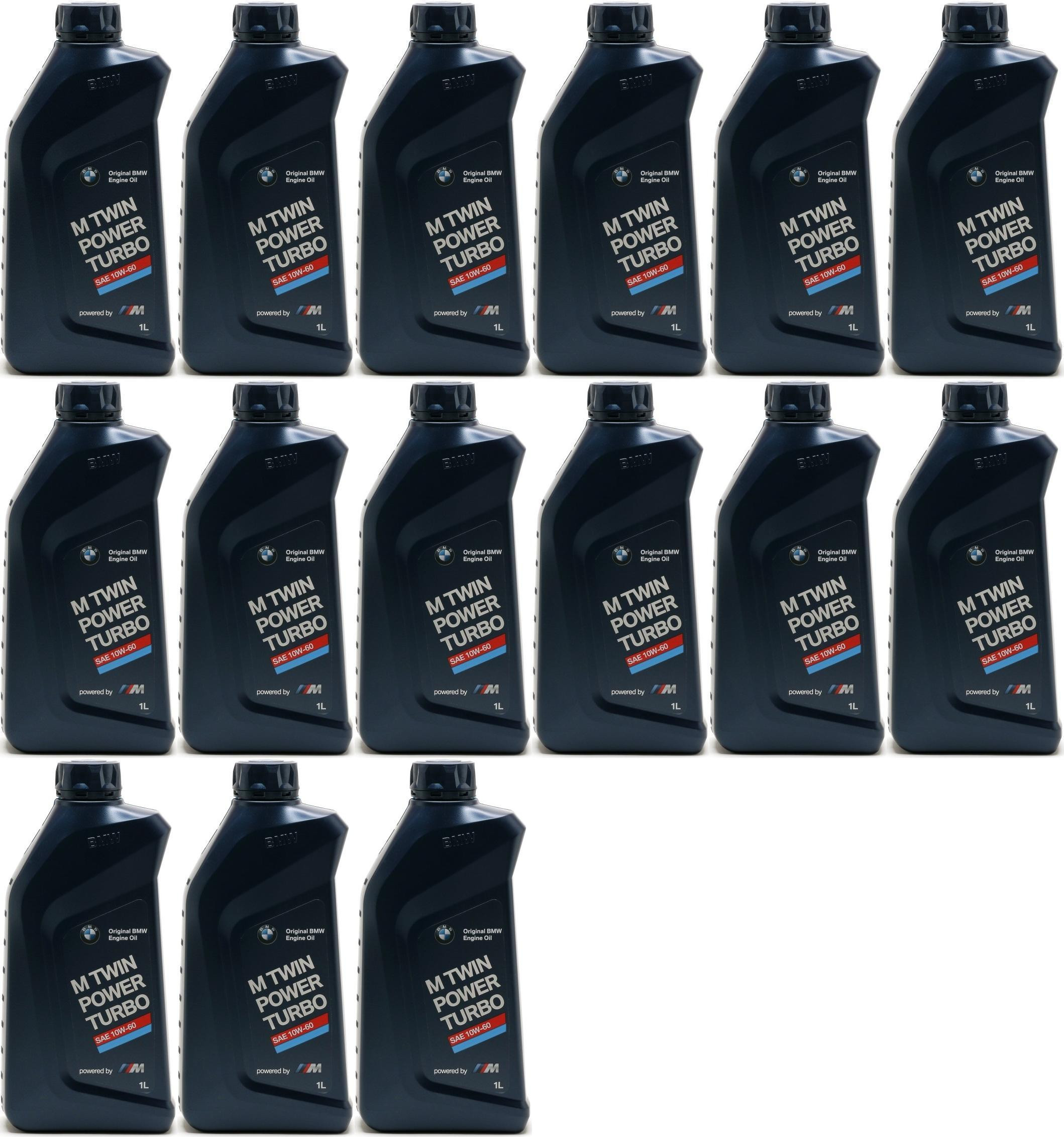 Original BMW M Twin Power Turbo 10W-60 Motoröl 15x 1l = 15 Liter - SAE 10W-60 - Auto/PKW ...