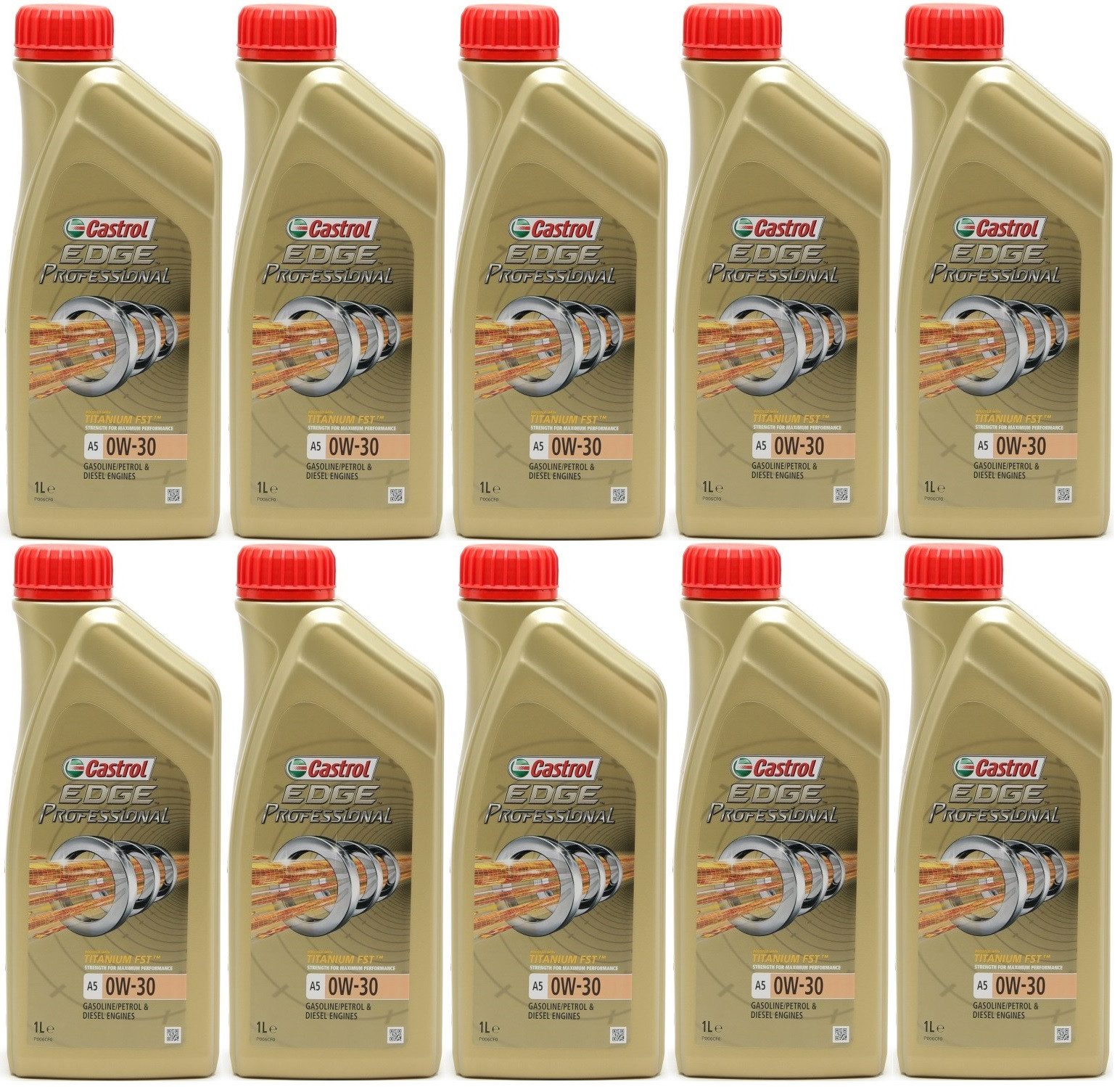 Castrol Edge Professional A5 0W-30 Fluid Titanium (VOLVO A5/B5) 10x1l ...