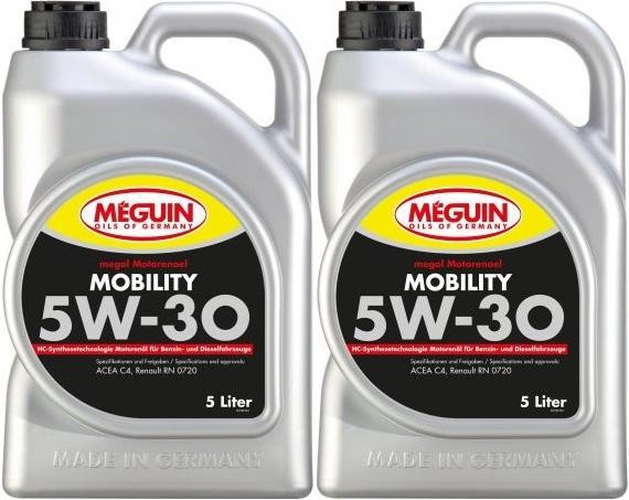 Meguin megol 3182 Motoröl Mobility SAE 5W-30 2x 5 = 10 Liter - SAE 5W ...