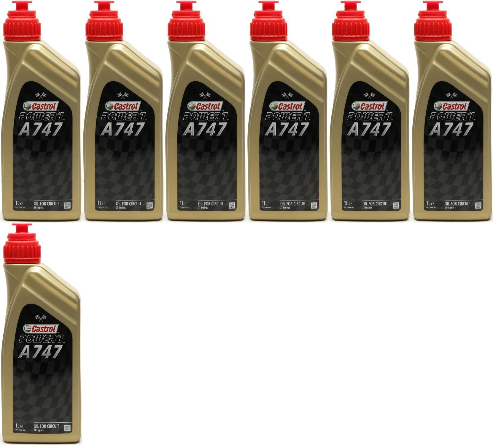 Castrol POWER1 A747 Motorrad Motoröl 7x 1l = 7 Liter - Rennsport 2-Takt ...