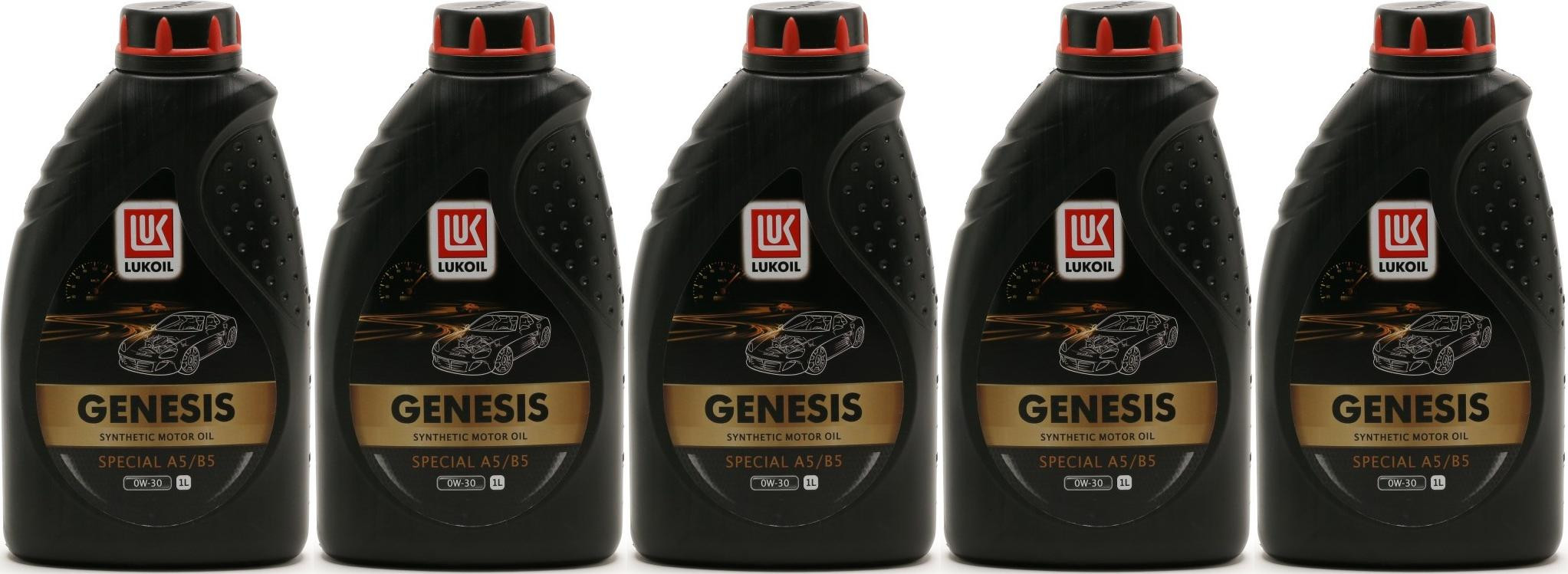 Lukoil Genesis special A5/B5 0W-30 Motoröl 5x 1l = 5 Liter - SAE 0W-30 ...