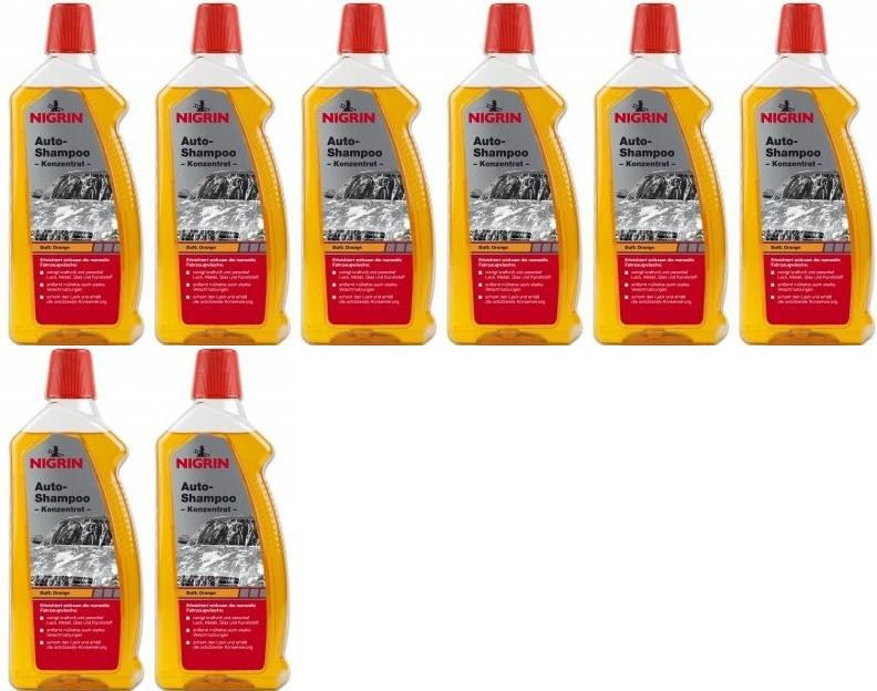 Nigrin Auto-Shampoo Konzentrat Orange 1000ml 8x 1l = 8 Liter ...