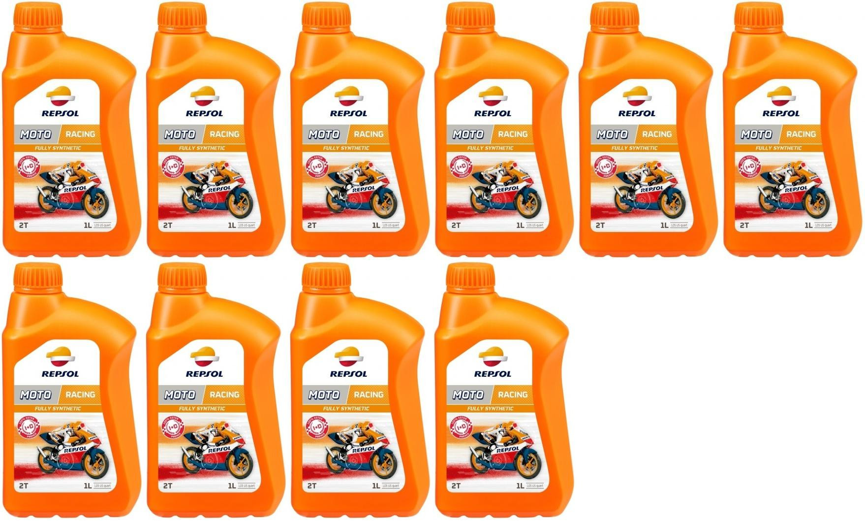 Repsol Motorrad Motoröl MOTO RACING 2T 1 Liter 10x 1l = 10 Liter ...